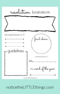 make a resolution you can keep • notice the LITTLE things