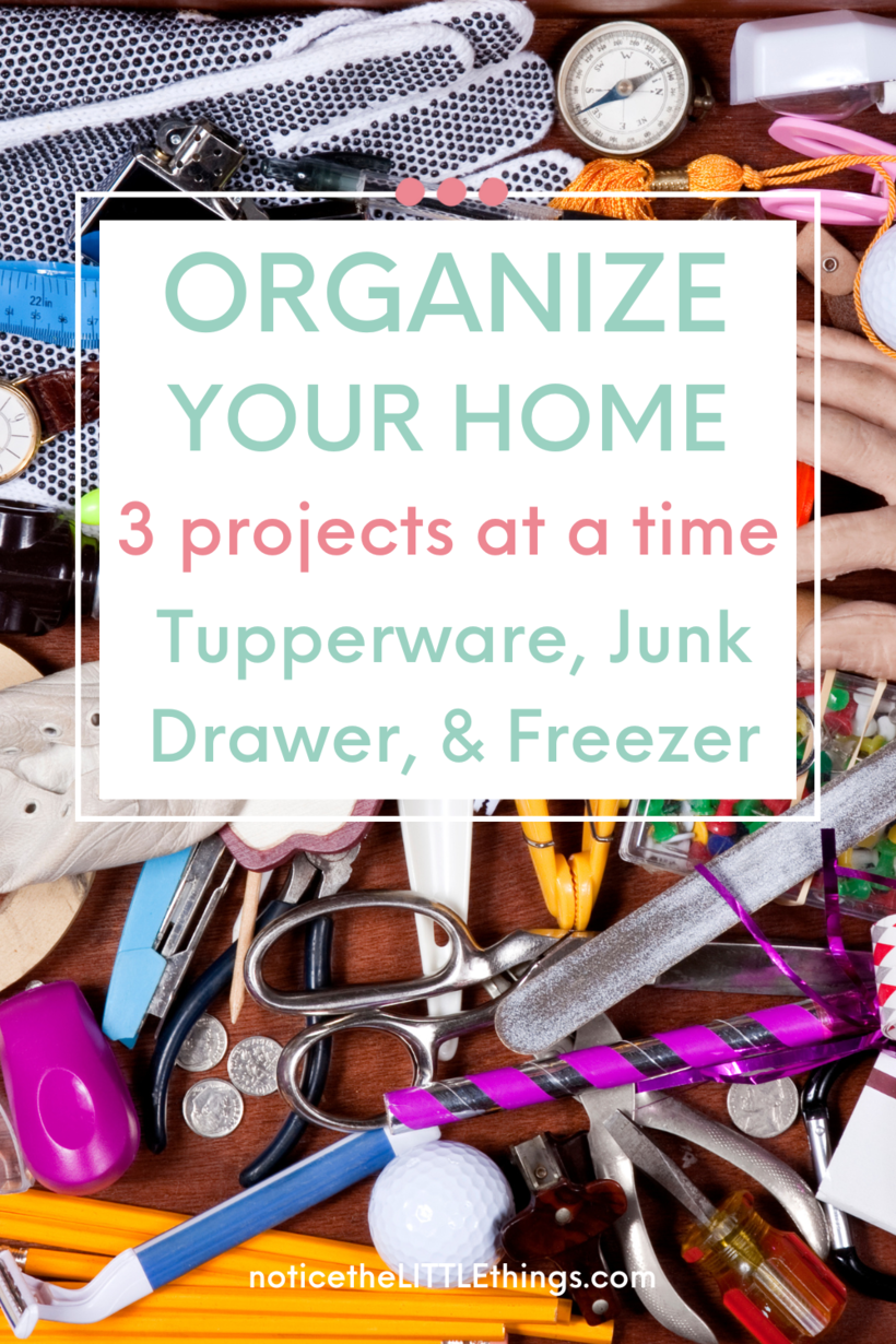 Organize Your Whole House, 3 Projects at a Time • notice the LITTLE things
