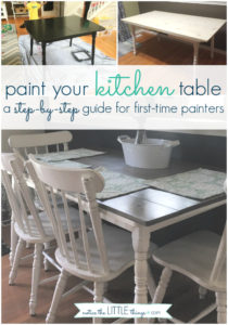 how to paint your kitchen table • notice the LITTLE things