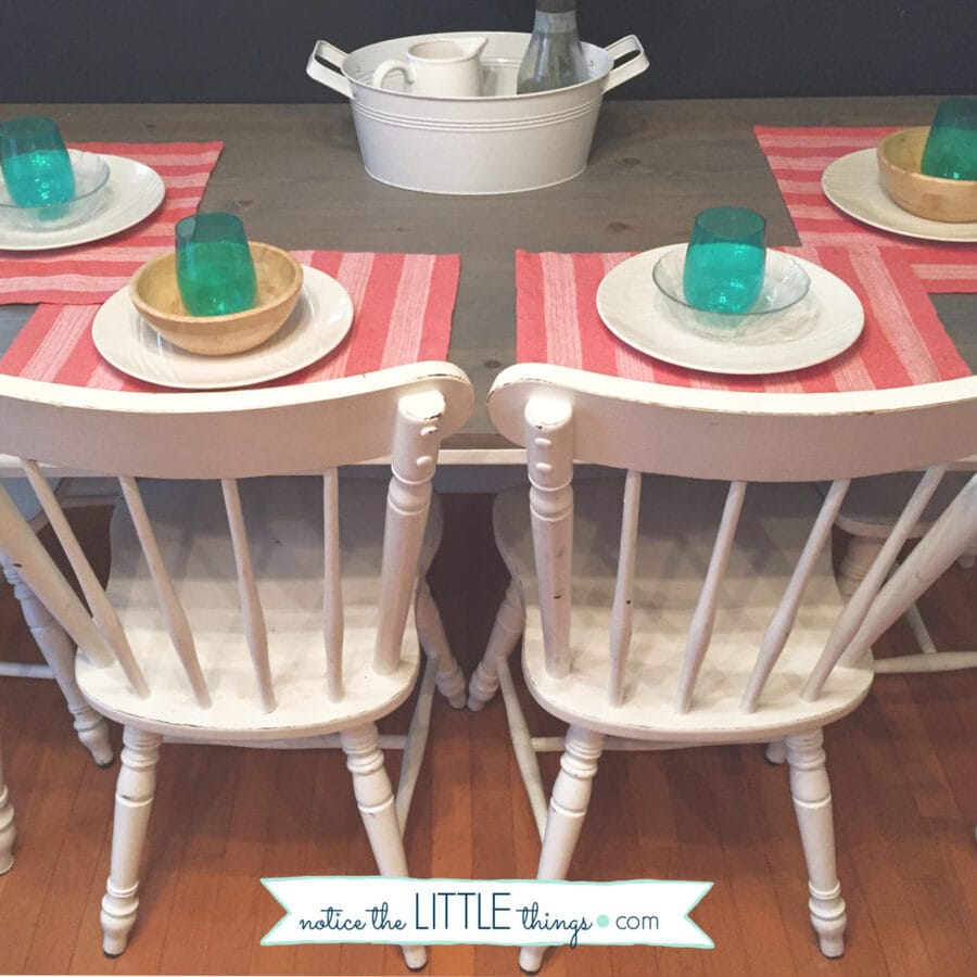 how to paint your kitchen table • notice the LITTLE things