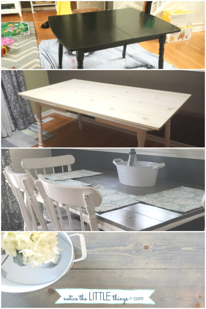 how to paint your kitchen table • notice the LITTLE things