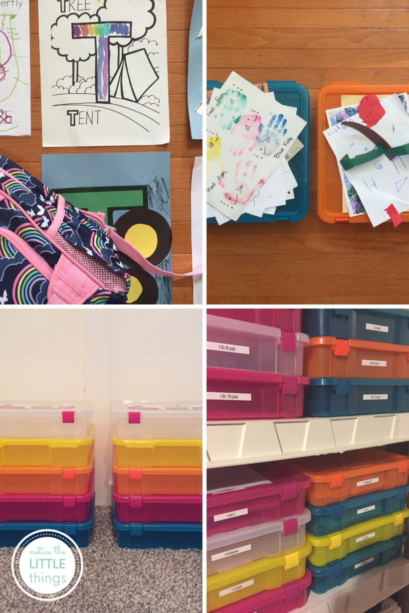 how to organize school papers the easy way • notice the LITTLE things