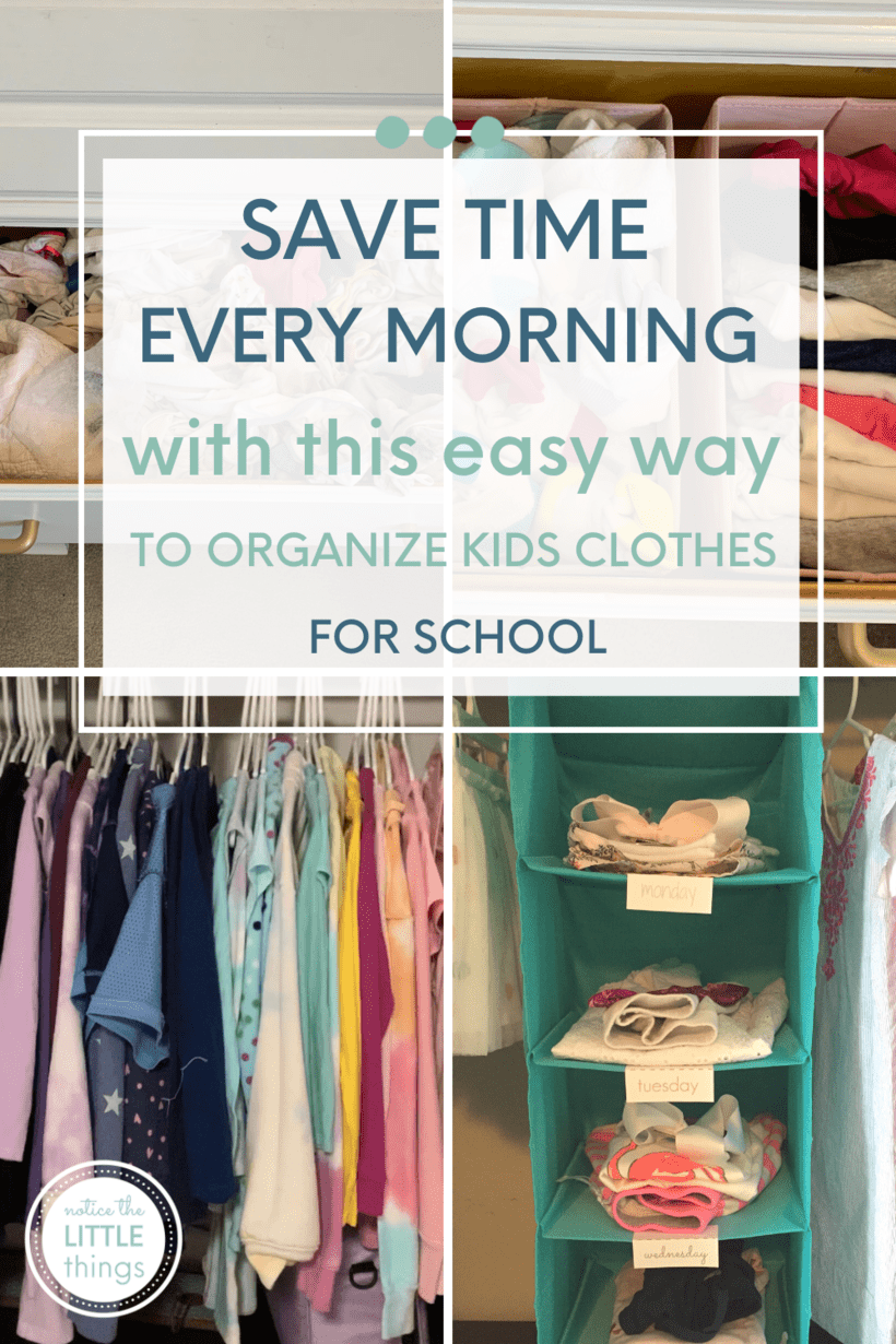 save time every morning with this easy way to organize school clothes ...