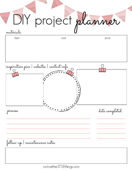 notice the LITTLE things • resource library | diy category page