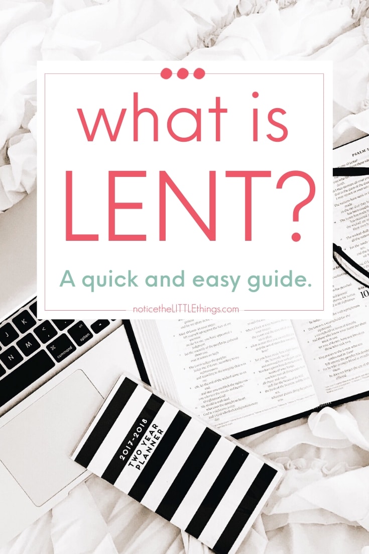 the everymom's guide to Lent • notice the LITTLE things