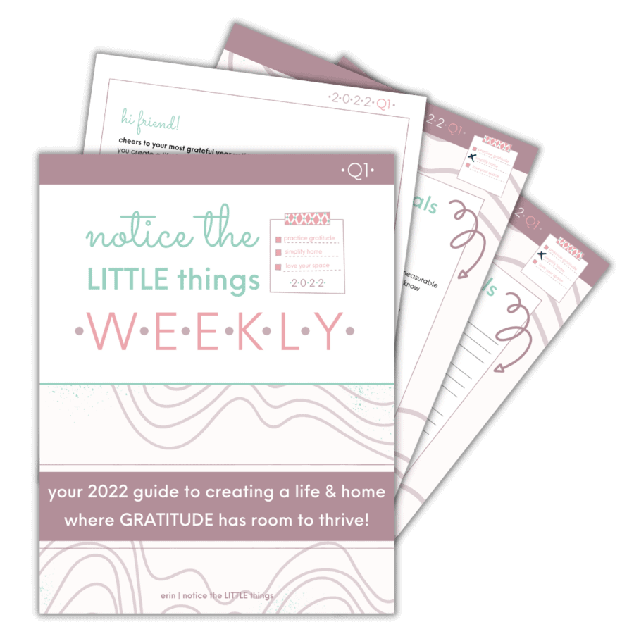 notice the LITTLE things • create your most grateful life, right where ...