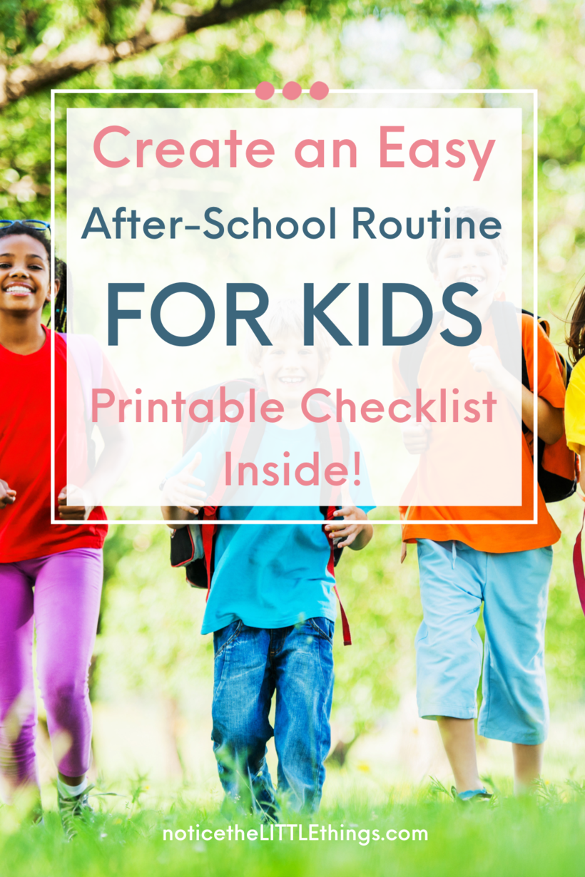 Set Up a Sanity-Saving After School Routine for Kids in 5 Easy Steps ...